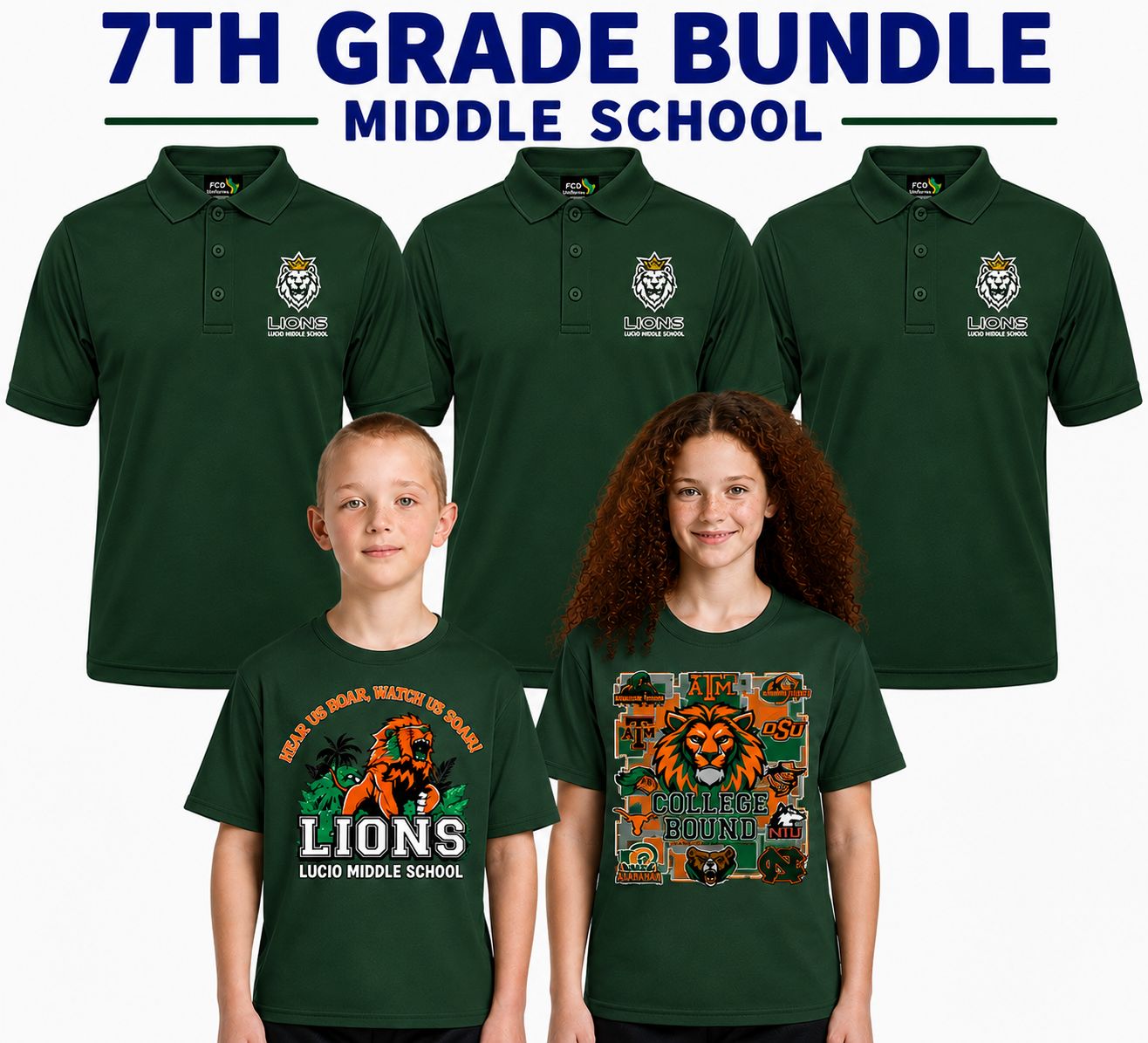 Bundle 7th Grade Lucio Middle School – FCD Uniforms